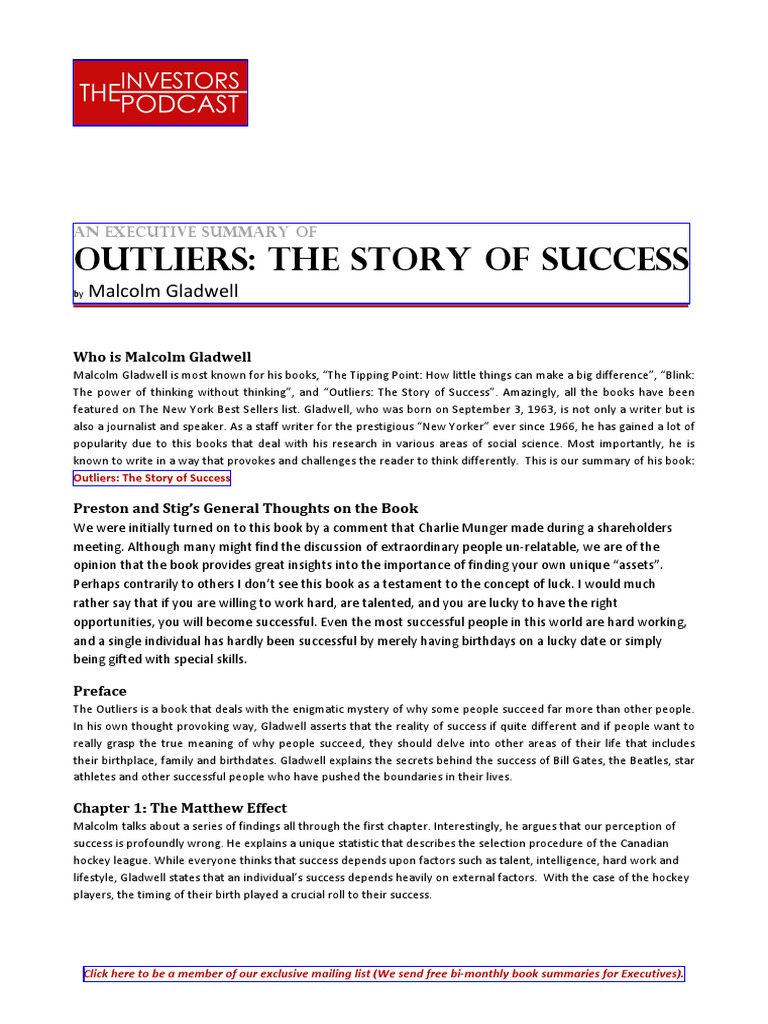 Outliers | PDF