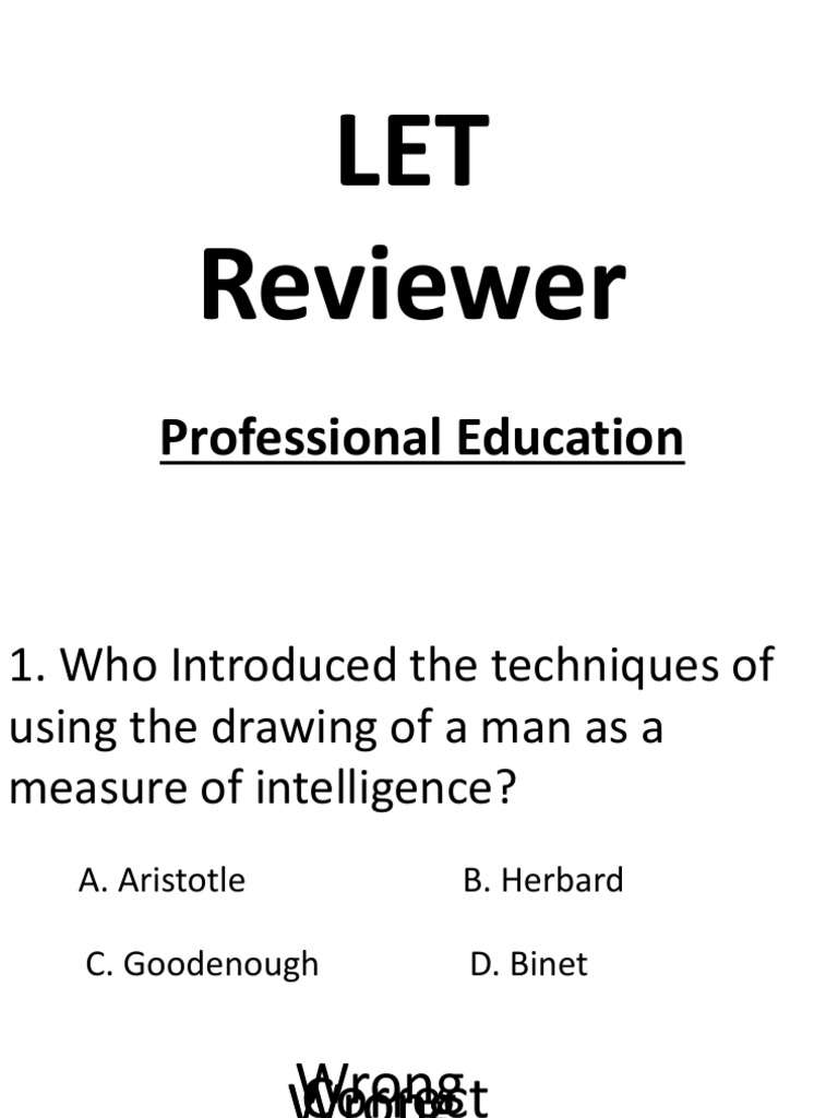 Let Reviewer Profed | PDF | Mode (Statistics) | Learning