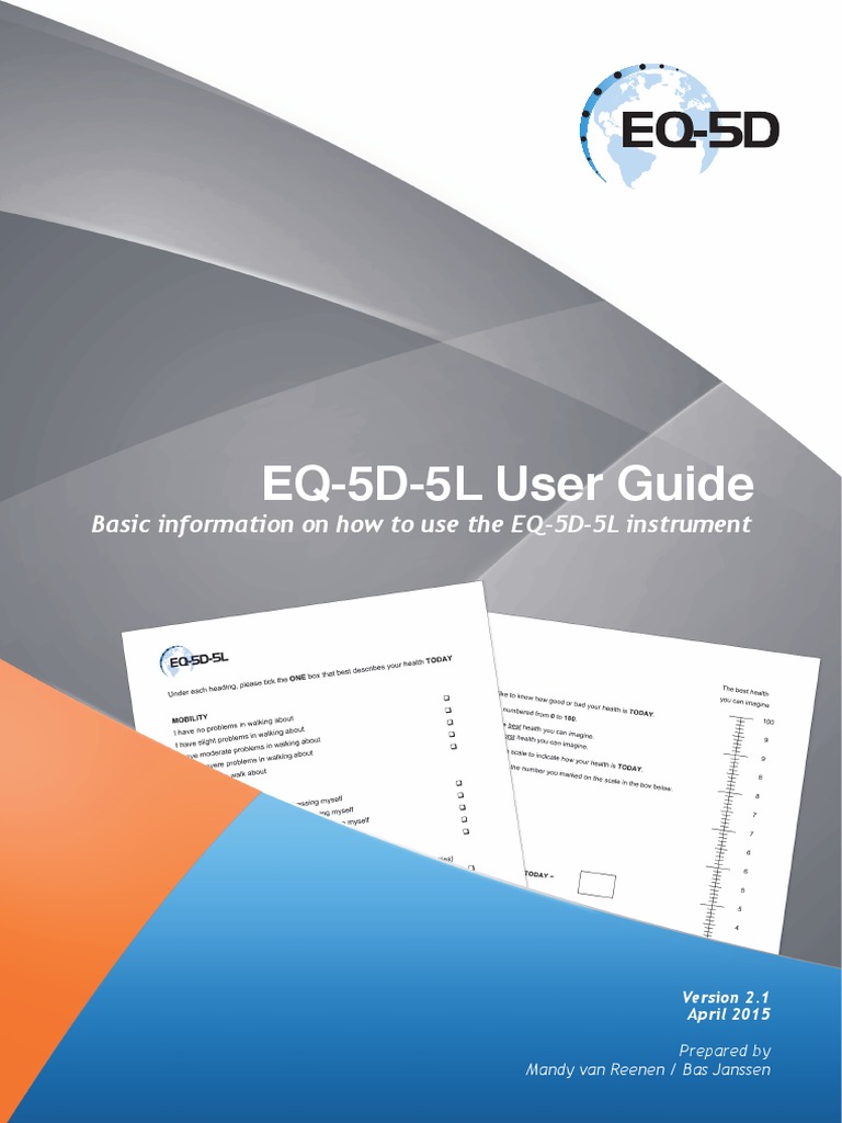 EQ-5D-5L UserGuide 2015 | PDF | Quality Of Life | Health Care