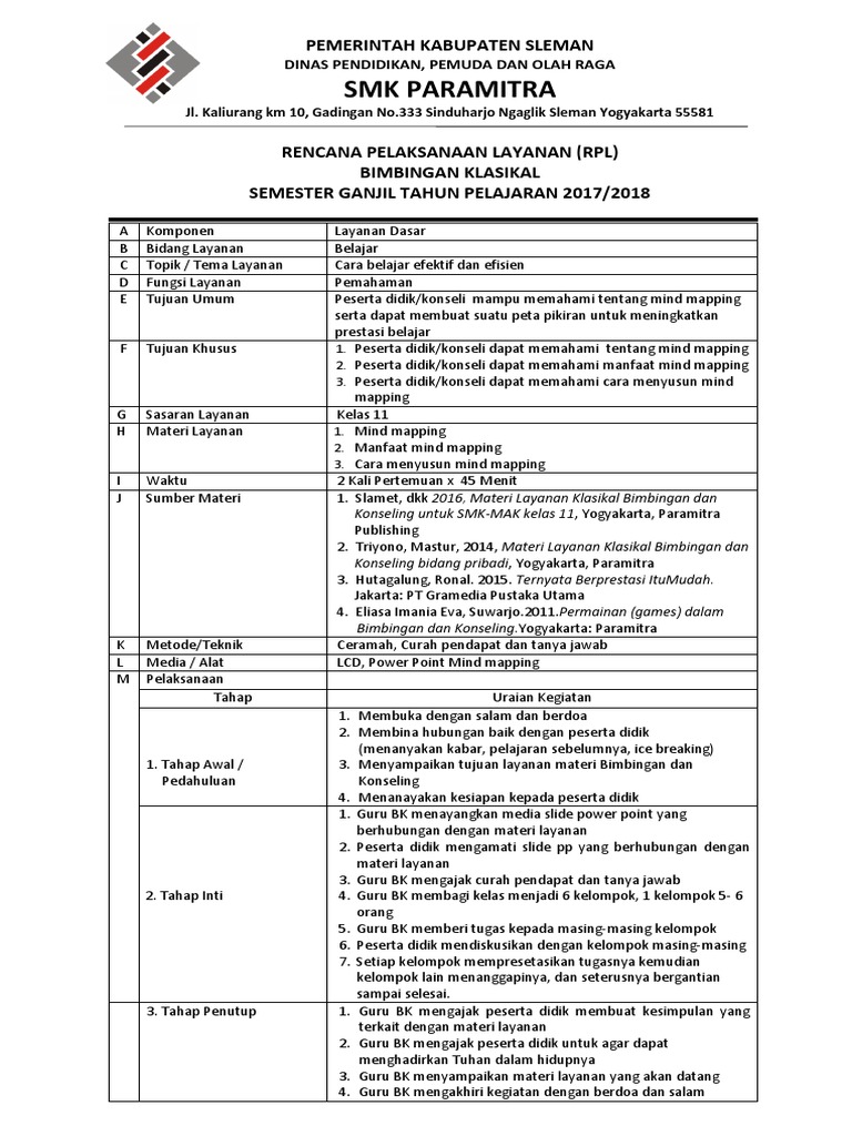 RPL Mind Mapping (Ganjil) | PDF