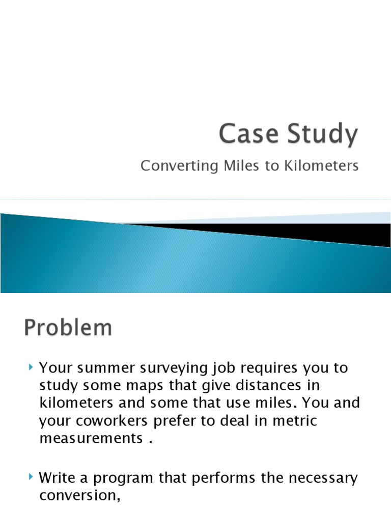 Converting Miles To Kilometers | PDF