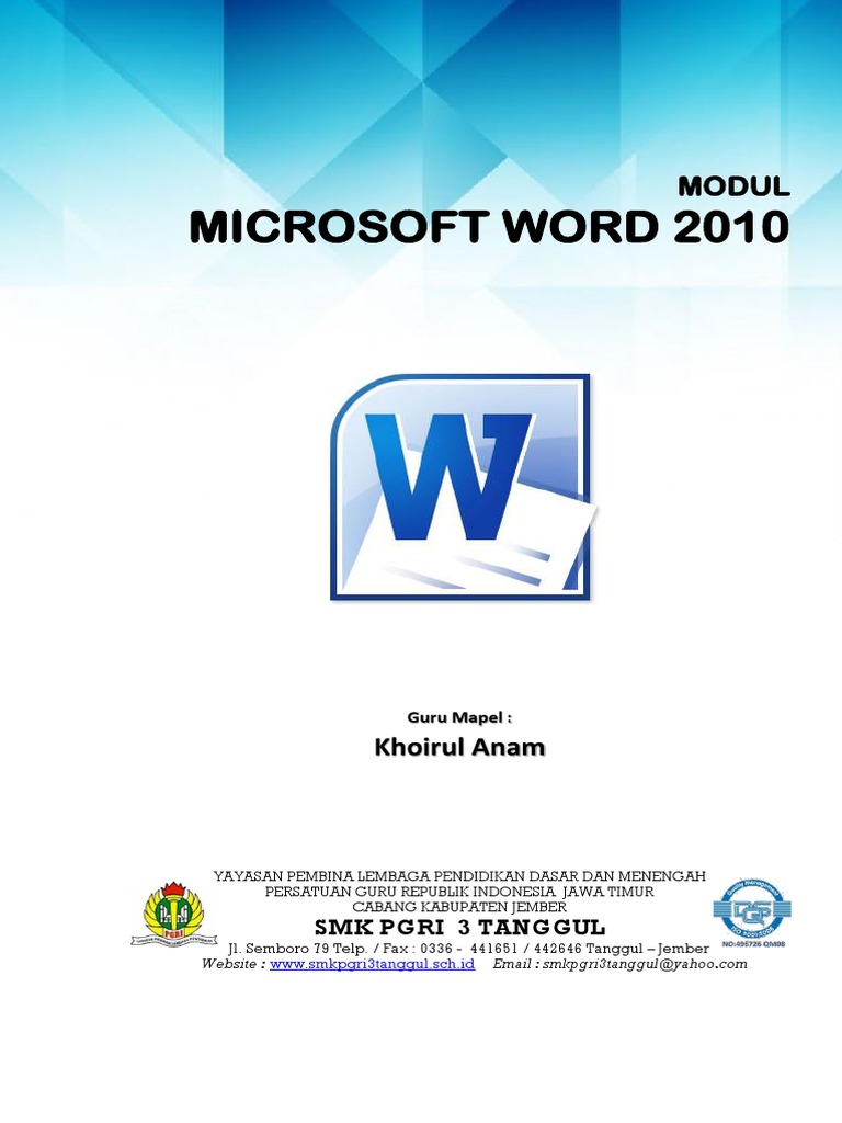 Modul Lengkap Microsoft Word 2010 | PDF