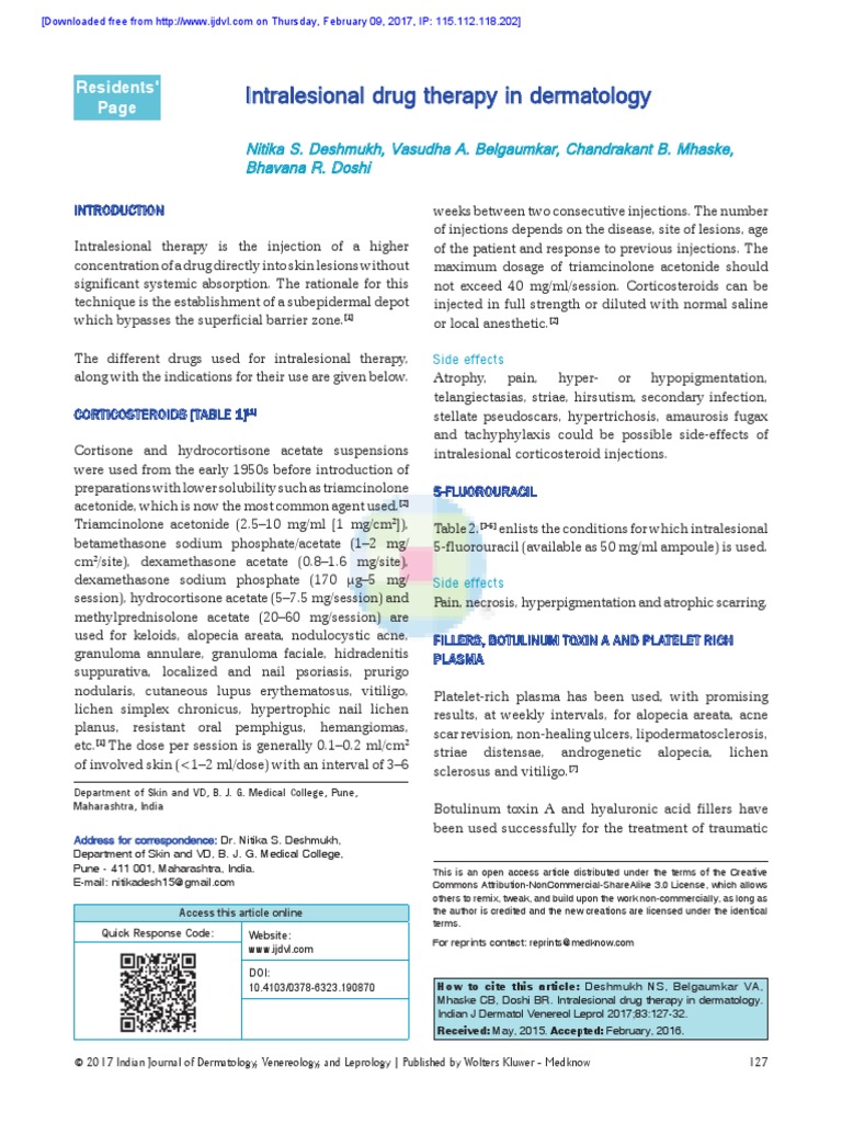 Intralesional Therapy: Intraläsionale Tumortherapie – XNCUC