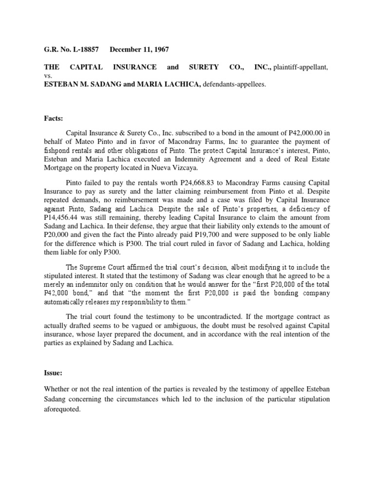 Case 49 | PDF | Guarantee | Insurance