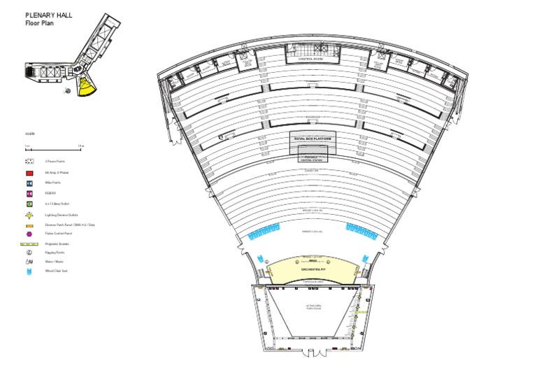 Floor Plan Plenary Hall KLCC Upper Level | Interior Design ...