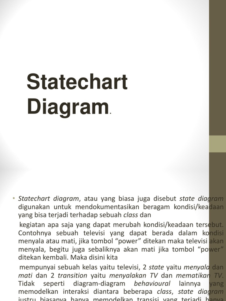 State Chart Diagram | PDF