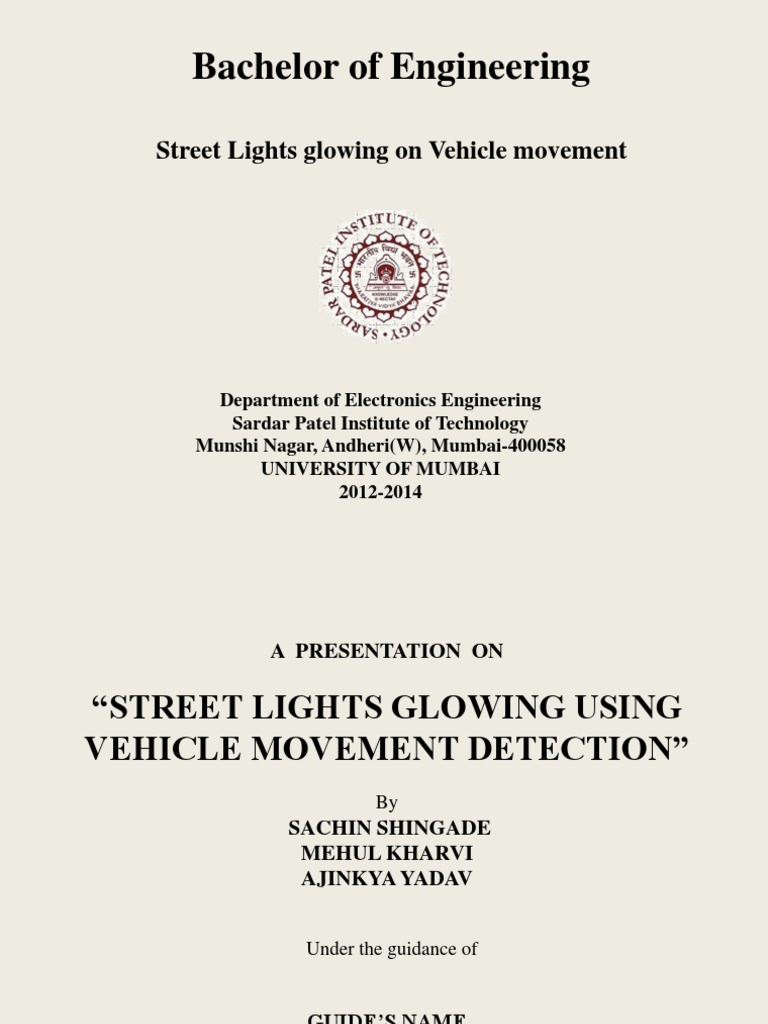 Presentation | PDF | Street Light | Light Emitting Diode