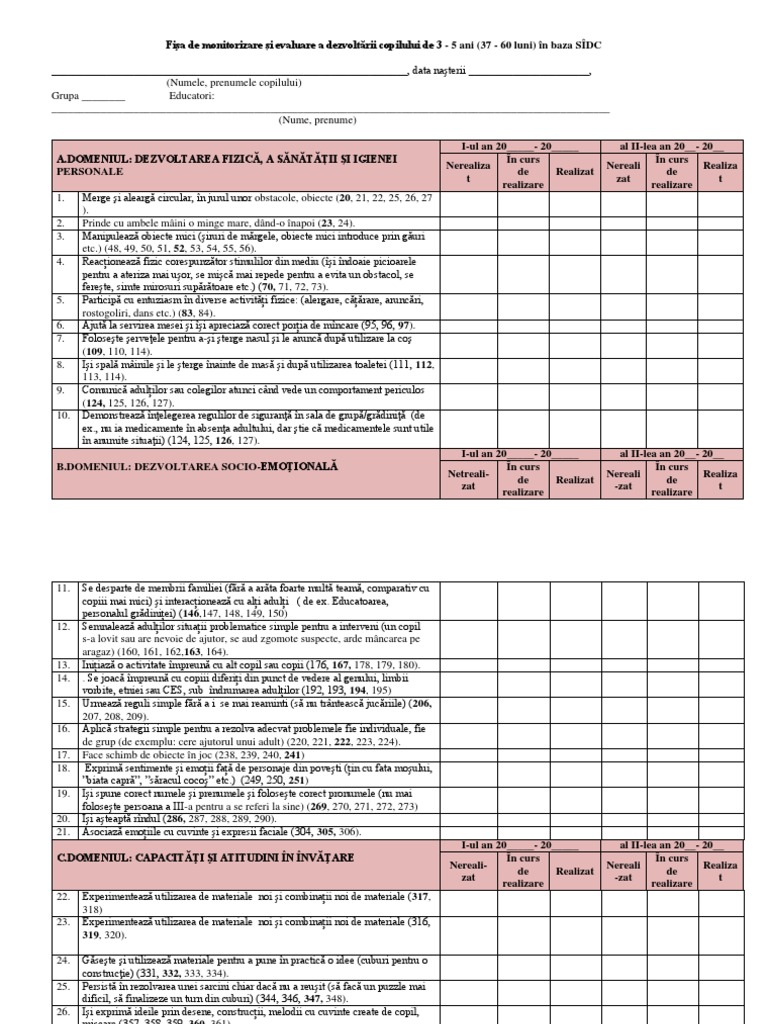 FISA Monitorizare | PDF