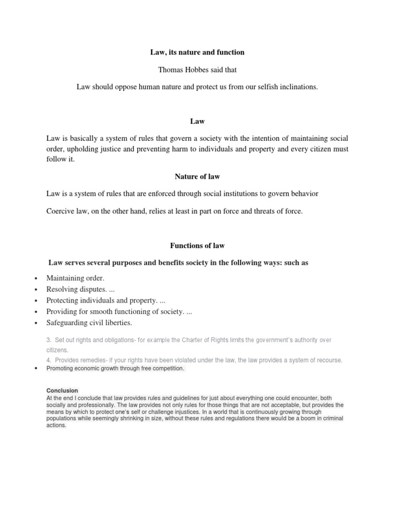 Understanding Law's Role in Society | PDF | Law