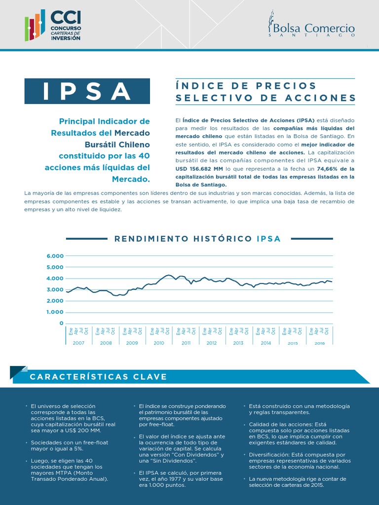 Qué Es El IPSA | PDF | Bolsa | Capitalización de mercado