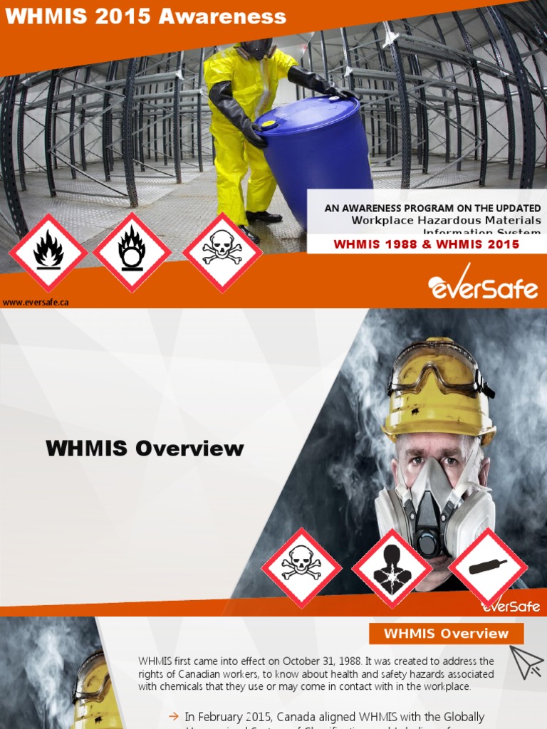Free WHMIS Awareness Power Point | PDF | Personal Protective Equipment ...