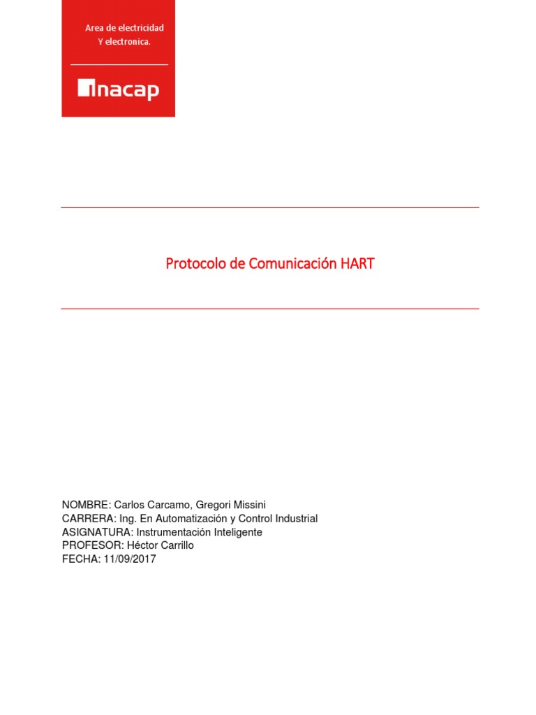 Protocolo de Comunicación HART | PDF | Controlador lógico programable ...