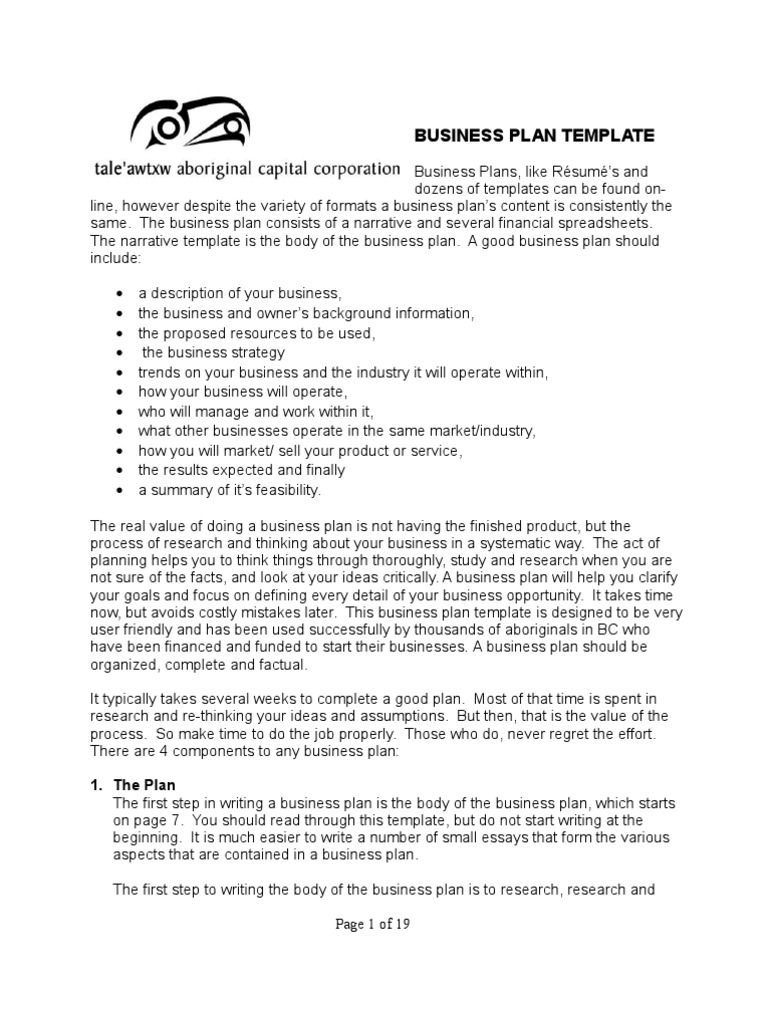 Business Plan Template | PDF | Business Plan | Pricing