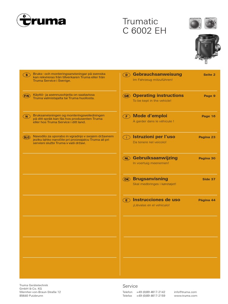 Trumatic C 6002 Eh PDF | PDF