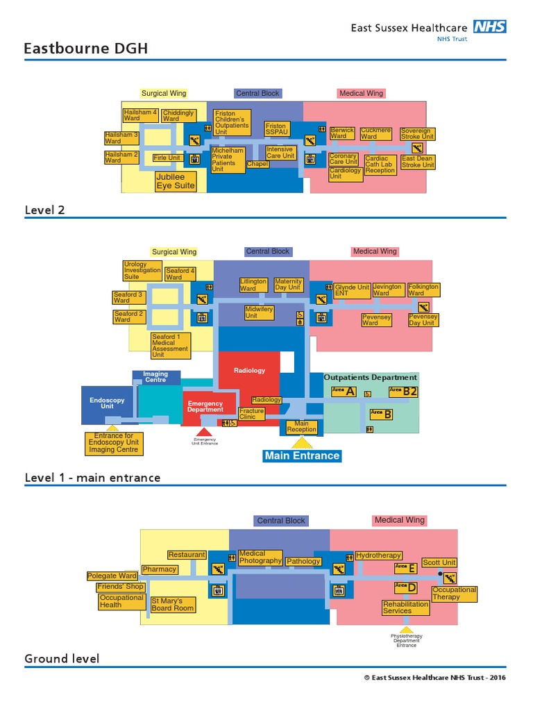 Eastbourne Map | PDF | Hospital | Physical Therapy