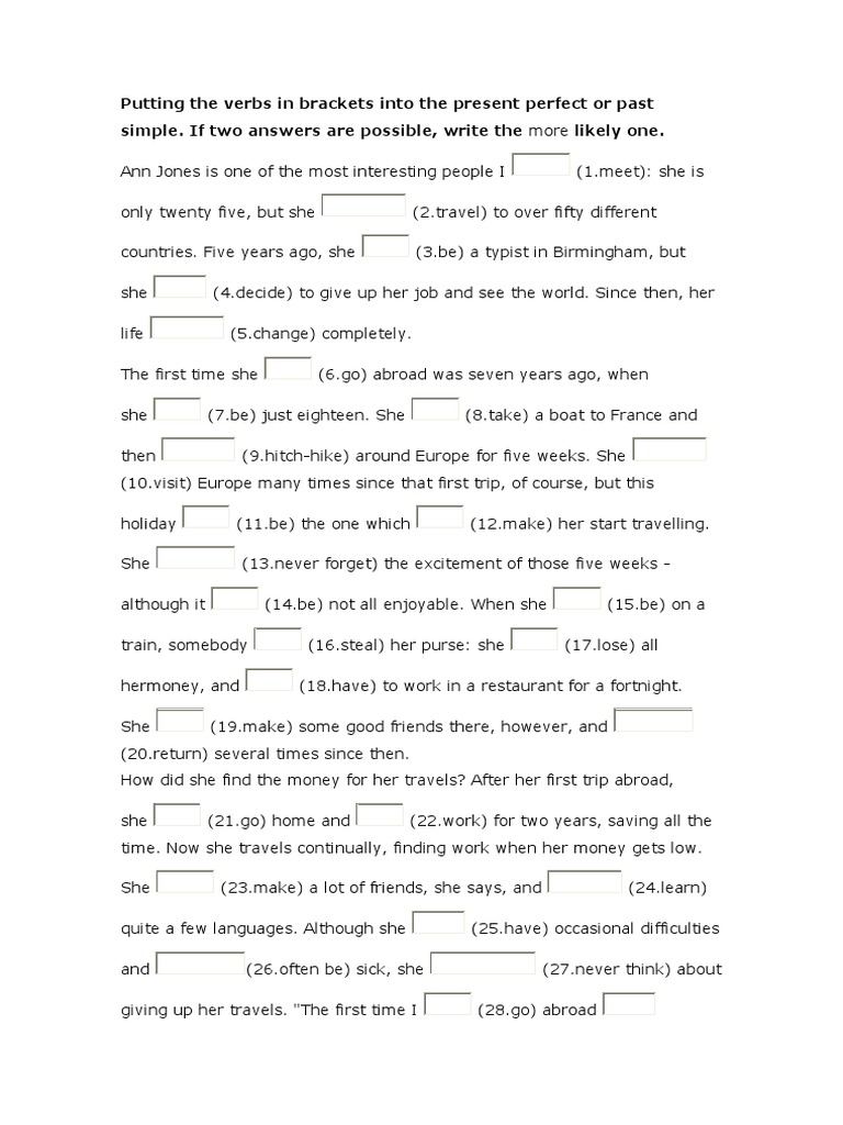 Text Past Simple-Present Perfect | PDF | Programmer | Information Age