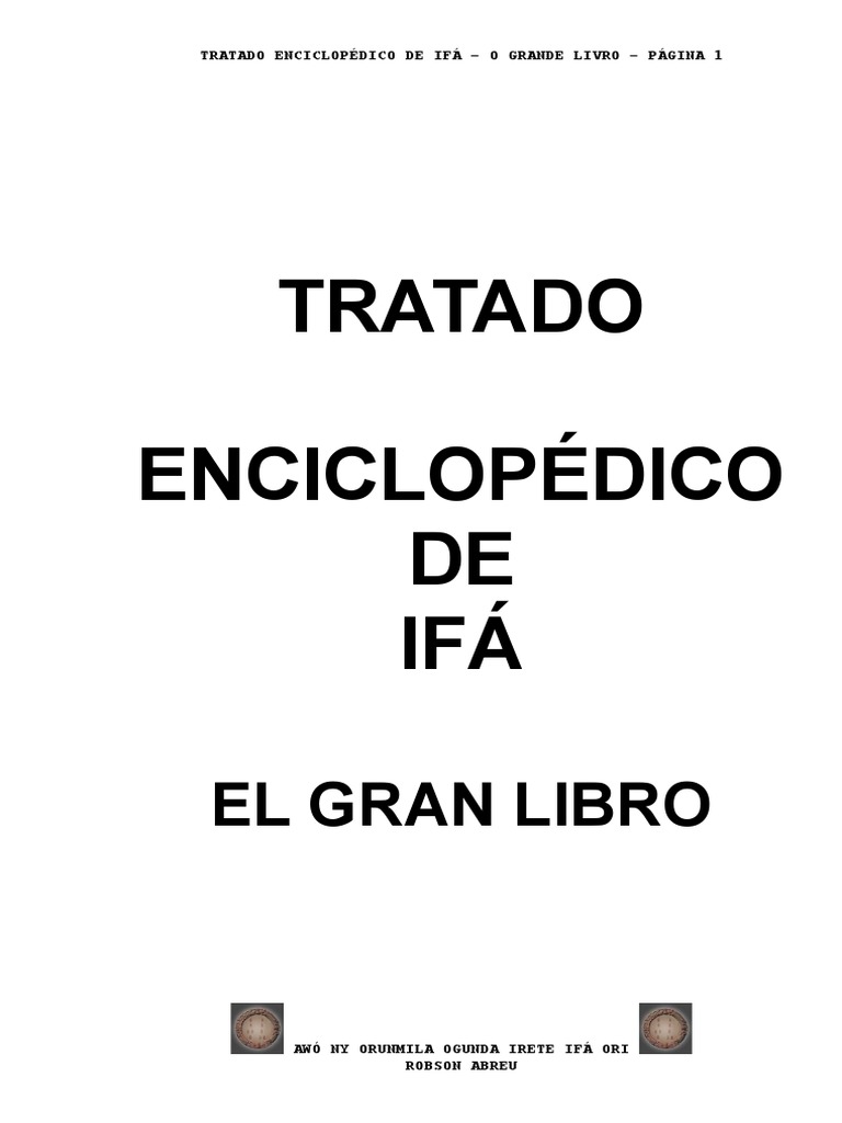 El Gran Libro de Ifa para Babalawos | PDF | Santeria | Religión étnica