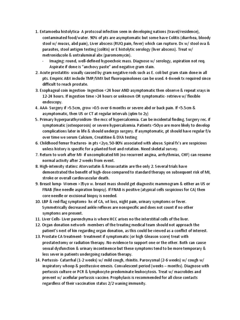 Step 3 Notes | PDF | Gout | Rtt