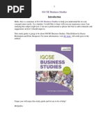IGCSE Business Studies - Formula Sheet | PDF