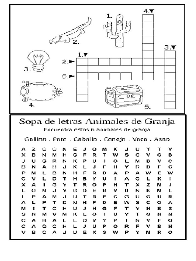 Crucigramas Primero Basico 2015 | PDF