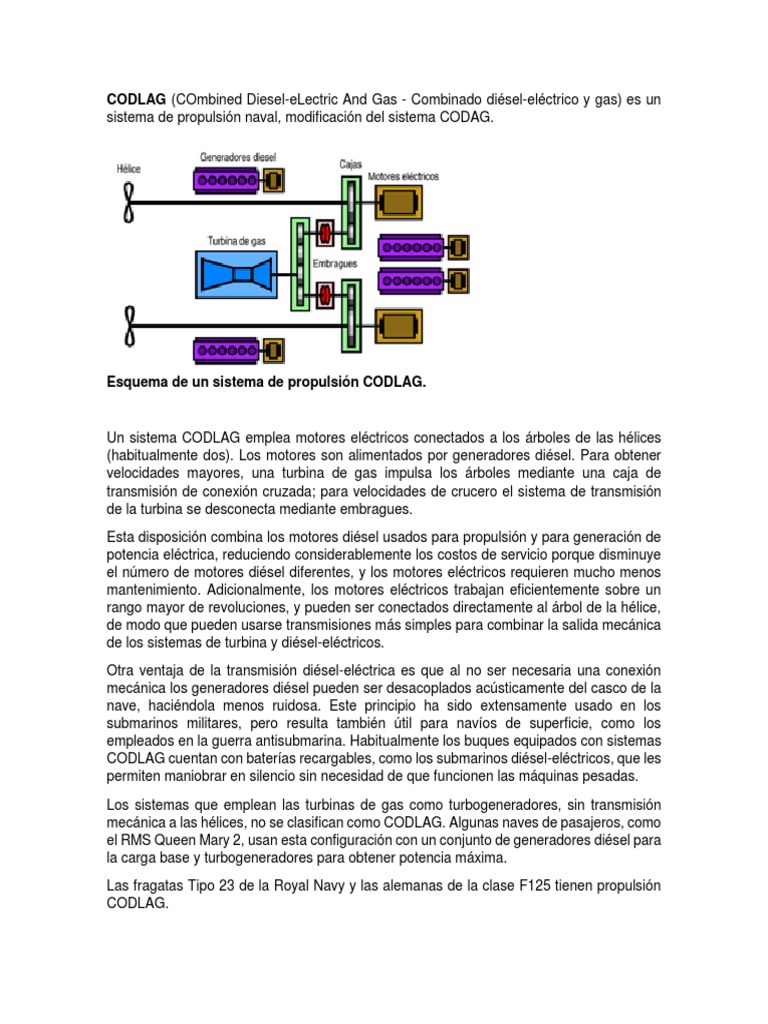 CODLAG | PDF | Propulsión | Buques