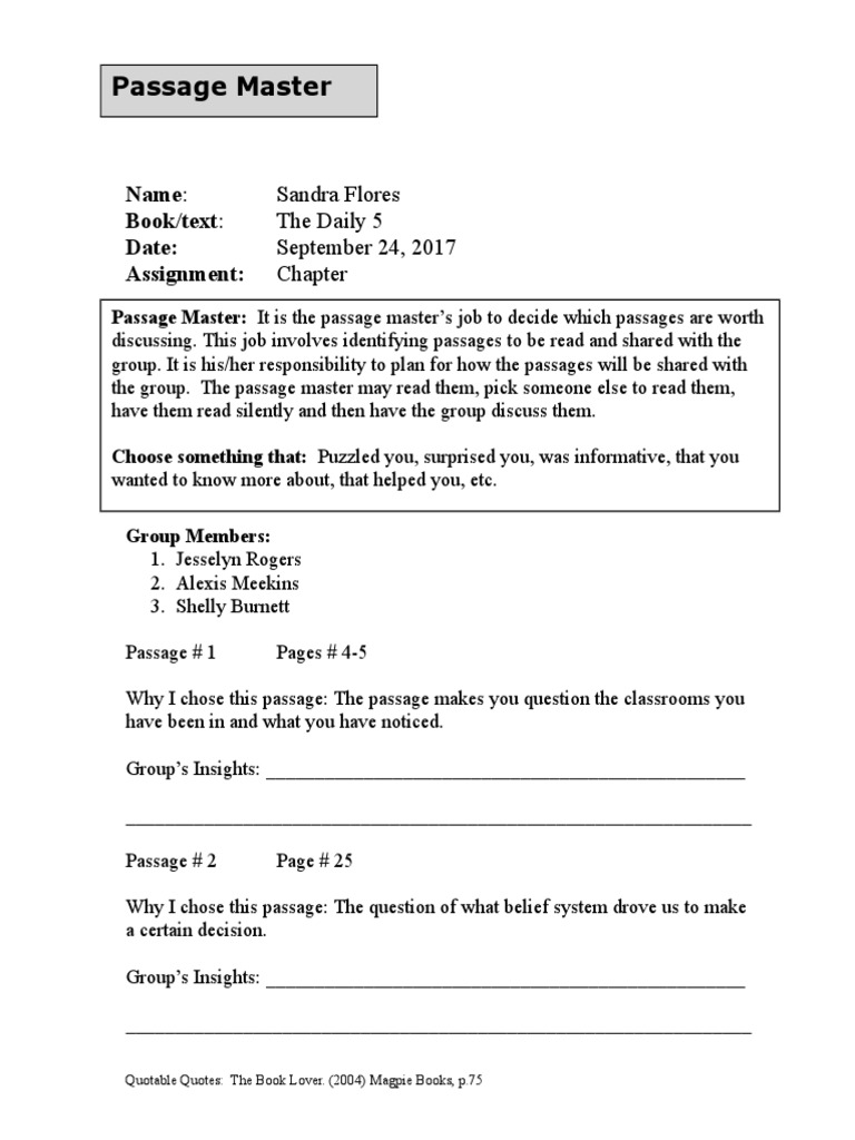 Passage Master PH | PDF