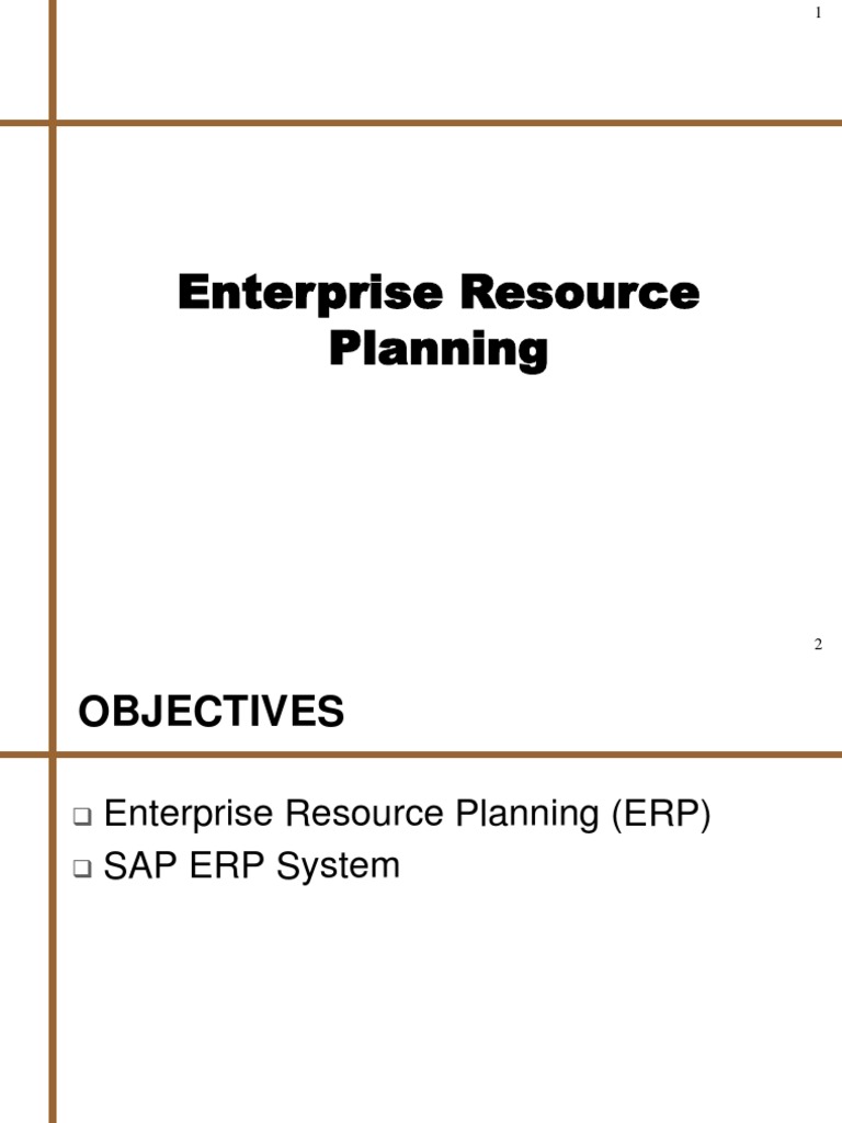 Erp | PDF | Enterprise Resource Planning | Business Process