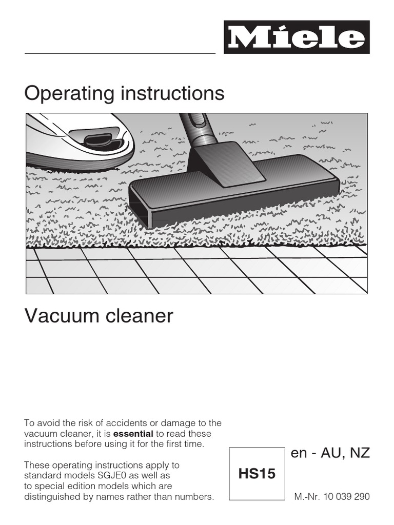 Vacuum Cleaner Operating Instructions | PDF | Vacuum Cleaner | Dust