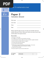 KS2 Maths Test 2024: Paper 3 | PDF | Mathematics