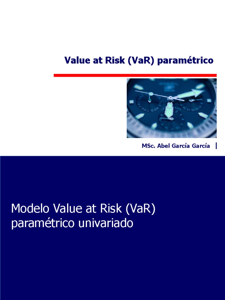 1 - RDM - VaR Paramétrico - 1 PDF | PDF | Negocios económicos ...