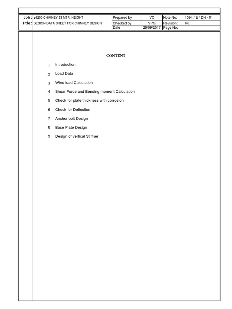 Chimney Design | Download Free PDF | Chimney | Structural Steel