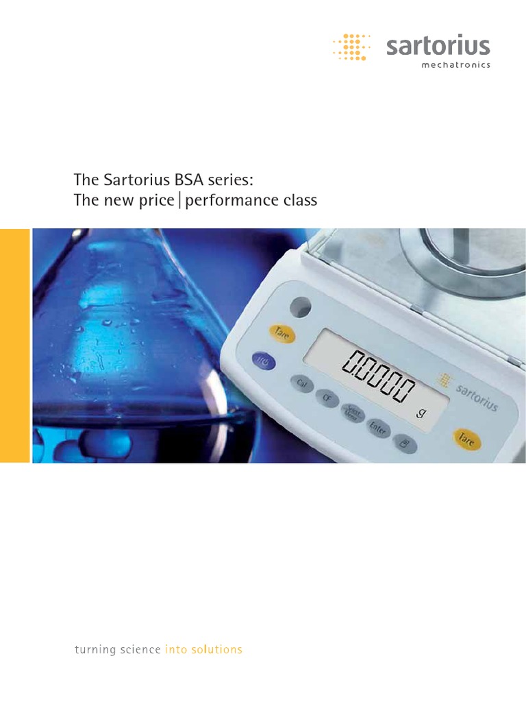 Sartorius Electronic Balance | PDF | Calibration | Computing