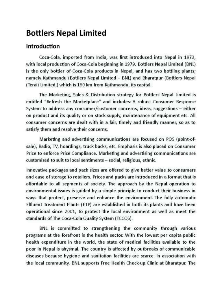 CocACOLA REPORT | PDF | Gear | Pump