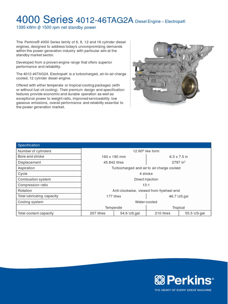 Datashhet 4012-46tag2a | PDF | Diesel Engine | Cylinder (Engine)