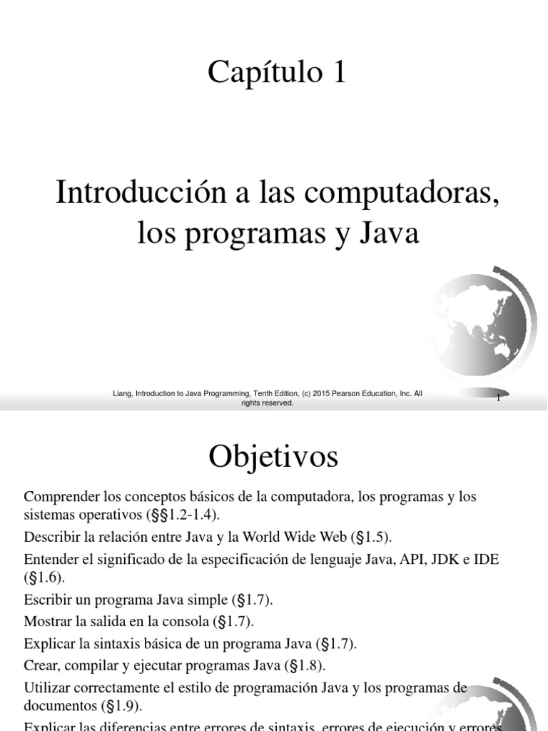 Introducción A Java Pdf Java Lenguaje De Programación