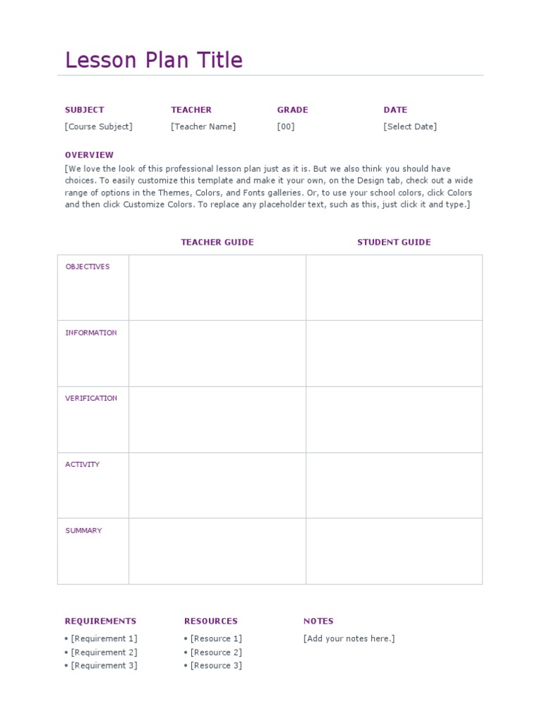 Lesson Plan Title: Subject Teacher Grade Date | PDF