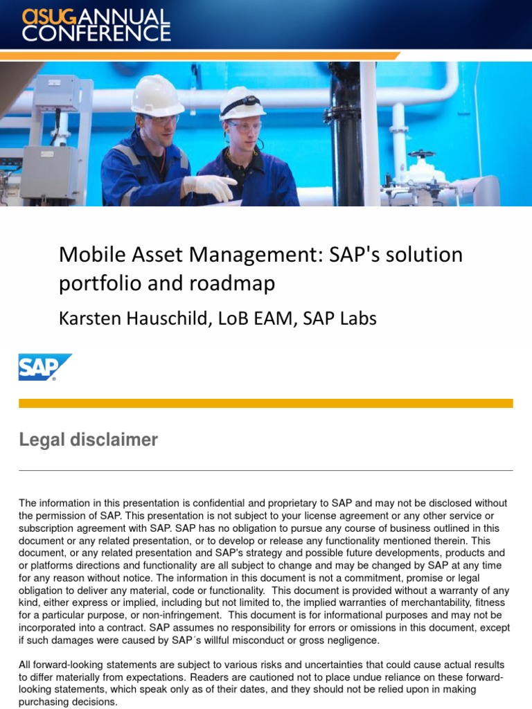 2611 Mobile Asset Management SAPs Solution Portfolio and Roadmap ...