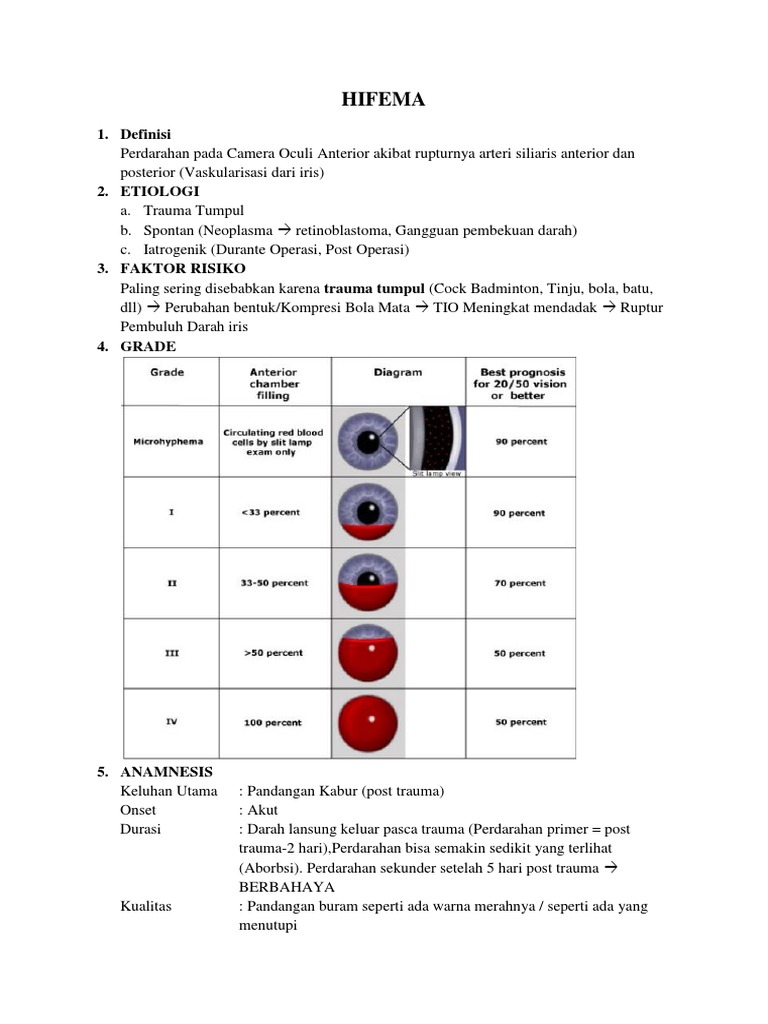 Hifema, Pterigium, Xerophtalmia | PDF