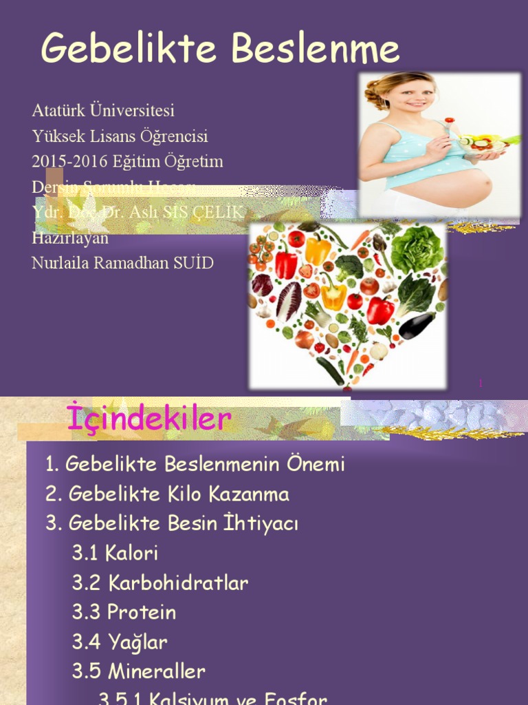 Gebelikte Beslenme (Fixed) | PDF