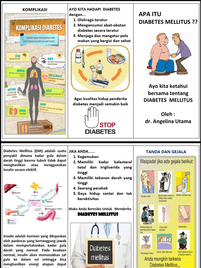 Leaflet Diabetes Mellitus | PDF