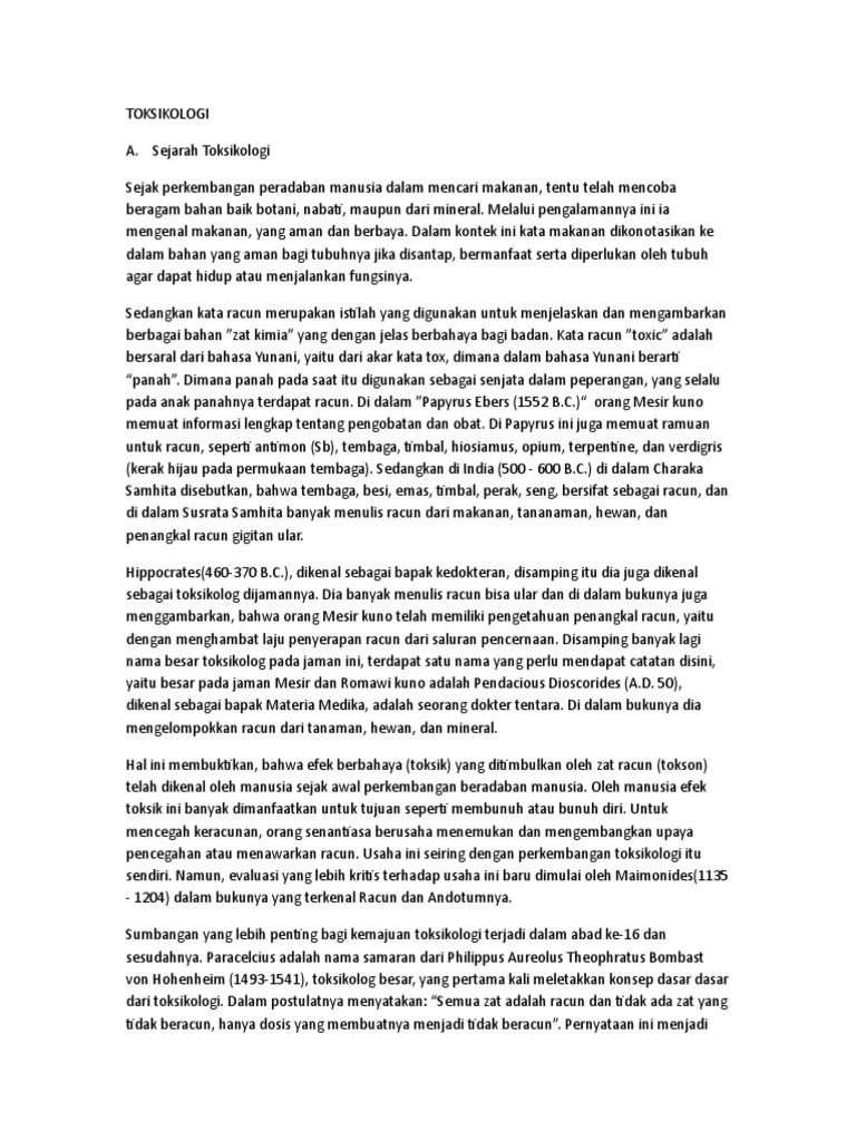 Toksikologi Hiperkes | PDF