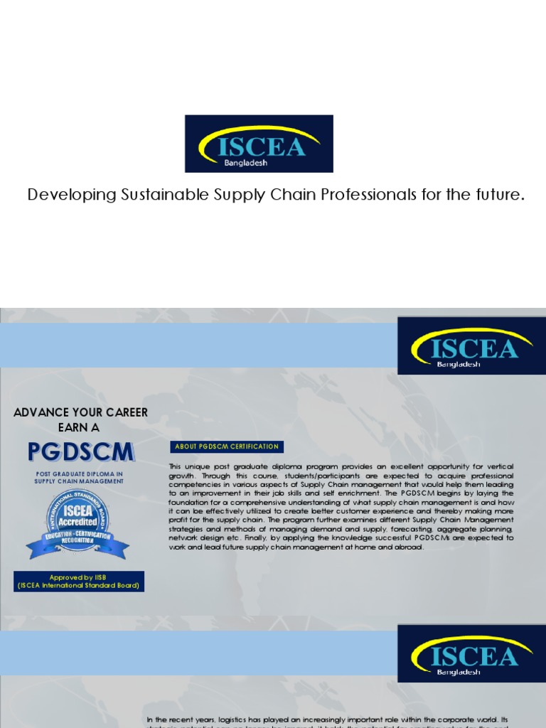PGDSCM PDF | PDF | Supply Chain Management | Supply Chain