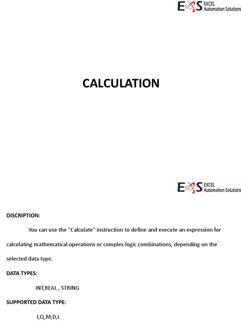 Calculate Instruction for Data Types | PDF | Technology & Engineering