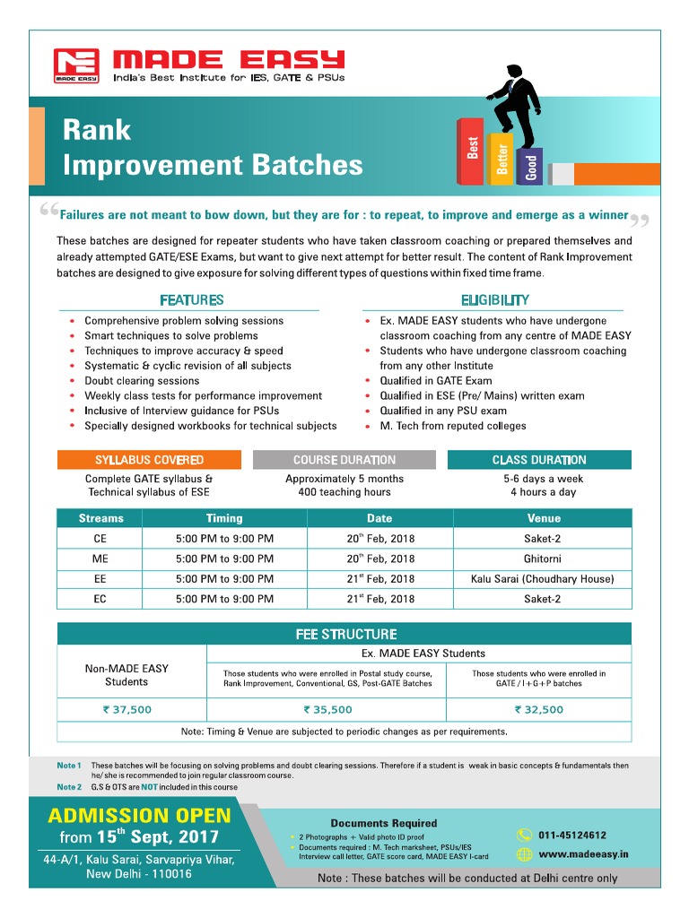 Rank Improvement Batch 183 | PDF