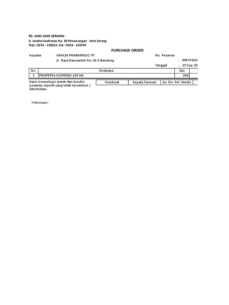 Pesanan Propepsa Suspensi 100 ml | PDF