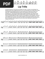 Trombone Major Scales Guide | PDF | Music Theory | Modernism (Music)