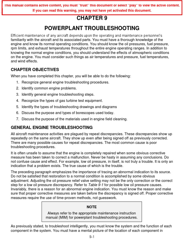Turbine Engine Details PDF | PDF | High Voltage | Troubleshooting