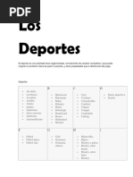Abecedario de Deportes A-Z | PDF | Deportes | Deportes olímpicos de verano