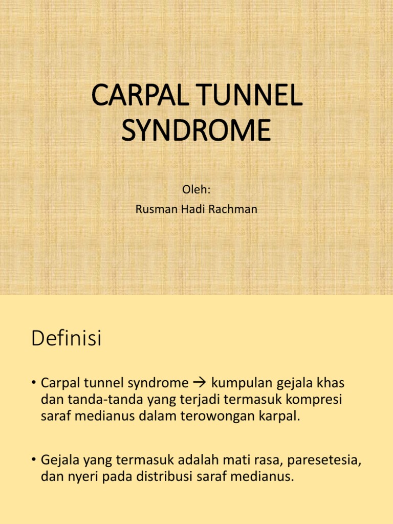 CTS SYNDROME CAUSES, SIGNS, AND TREATMENT | PDF