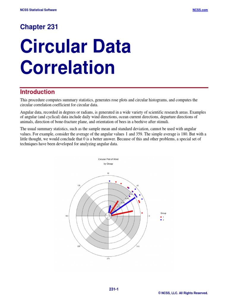 Circular Data Correlation PDF | PDF | Statistical Hypothesis Testing ...